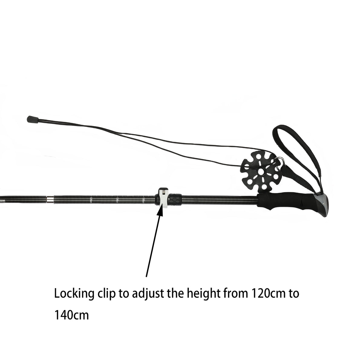 Great Quality 100% Carbon Fiber Height ADJUSTABLE Wading Staff with a ...